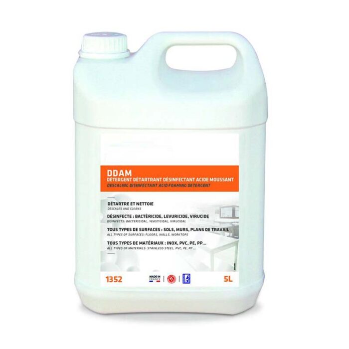 Détergent détartrant désinfectant acide - Moussant
