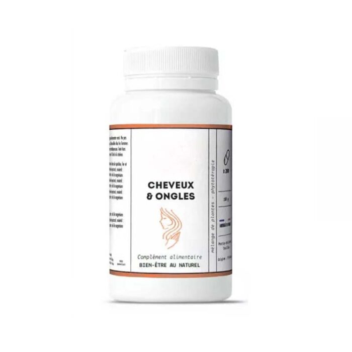 Complément Alimentaire - Cheveux et Ongles - Bio - 200 Gélules