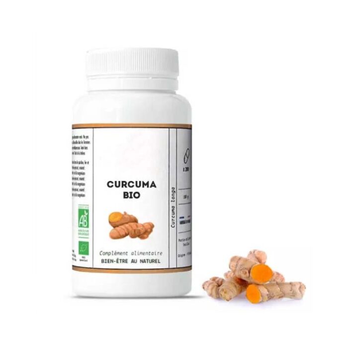 Complément Alimentaire - Curcuma - Bio - 200 Gélules