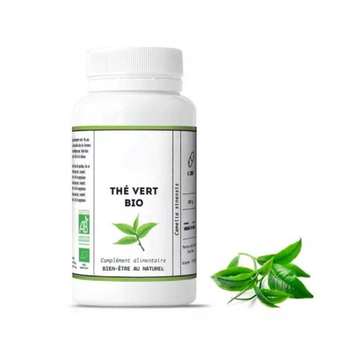 Complément Alimentaire - Thé Vert - Bio - 200 Gélules