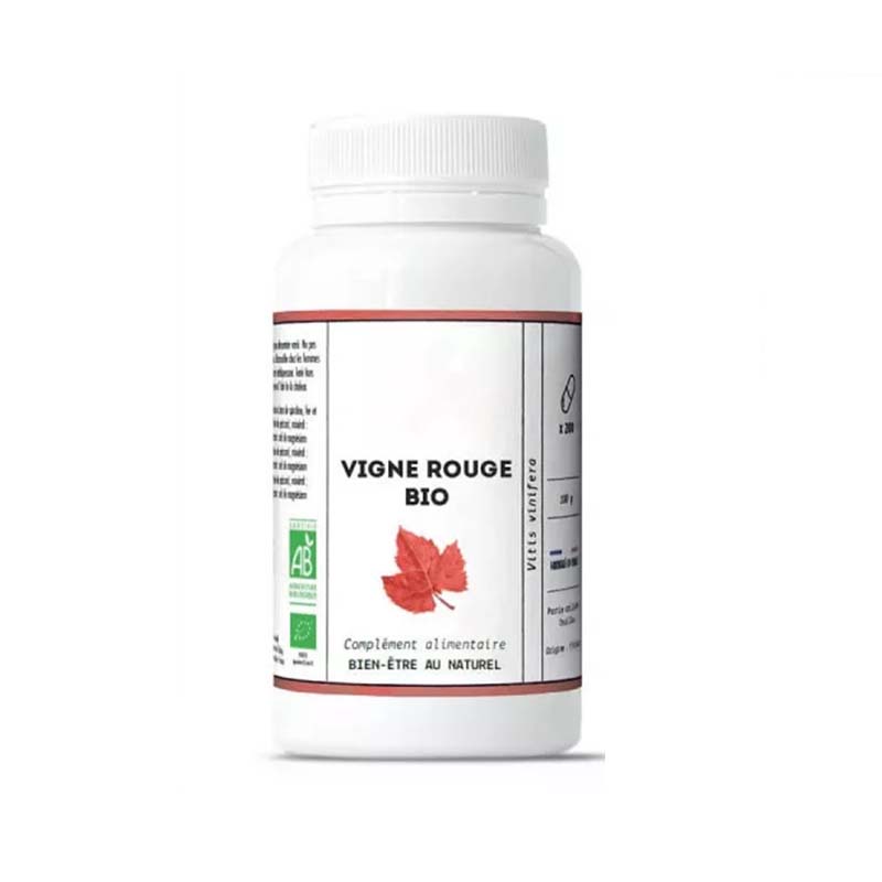 Complément Alimentaire - Vigne Rouge - Bio - 200 Gélules
