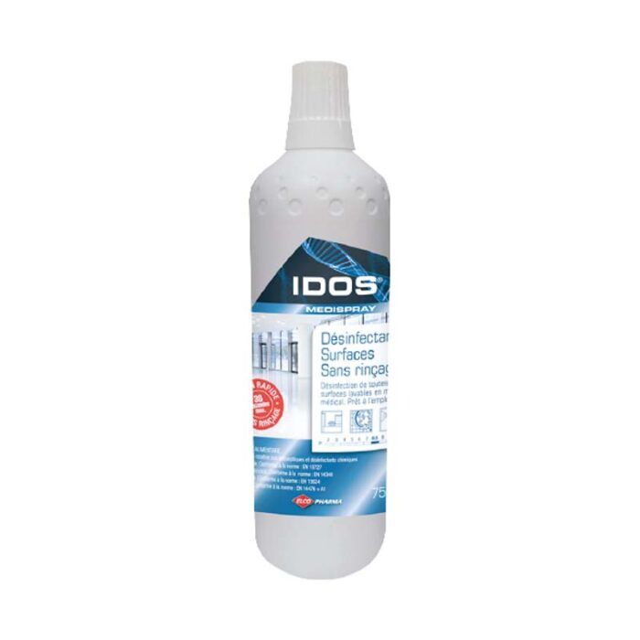 Désinfectant surfaces - 2 en 1 - Idos Medispray - 1L