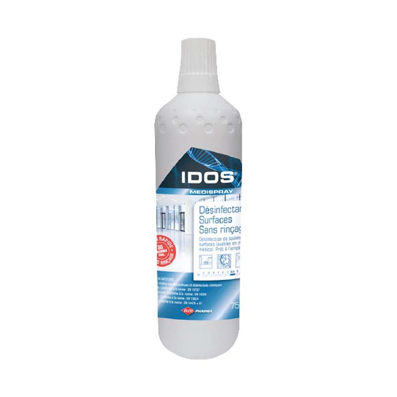 Désinfectant surfaces - 2 en 1 - Idos Medispray - 1L